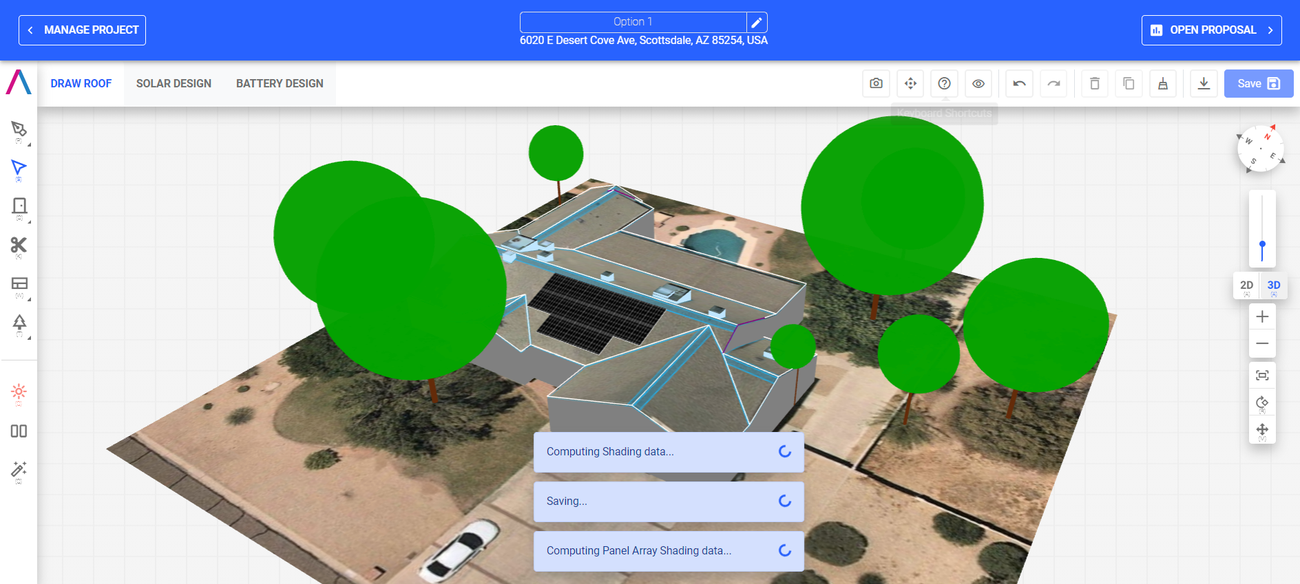 Generate a Shade Report on Solargraf 3D